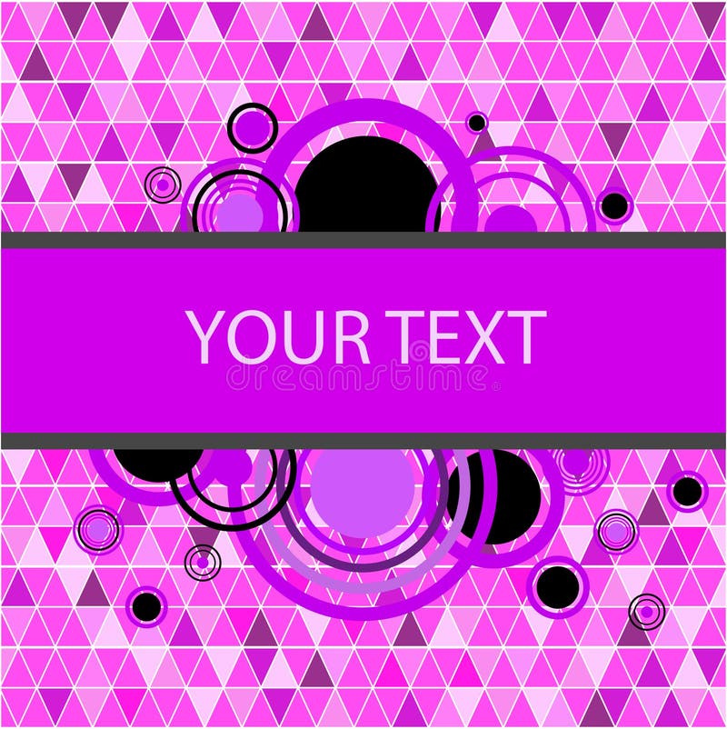 Pink Banner. Vector Illustration Stock Vector - Illustration of spiral ...