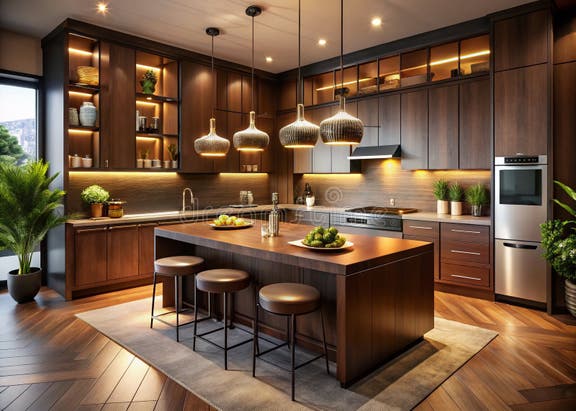 Stylish Practical Kitchen Design Ideas for LowLight Environments ...