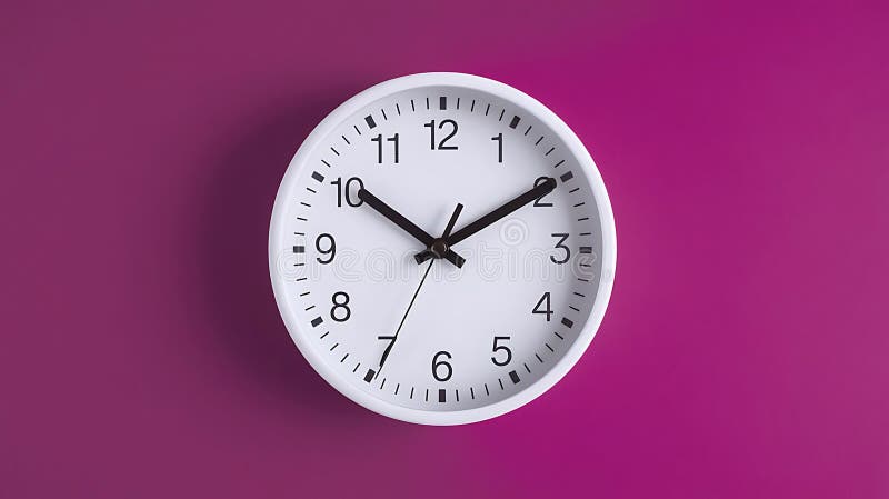 Stylish Premium Wall Clocks Indicating Time on Colorful Walls Stock ...