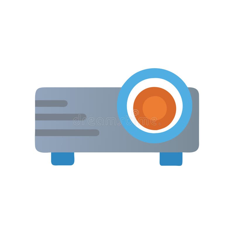 Projector Icon, Cartoon Style Stock Vector - Illustration of business ...