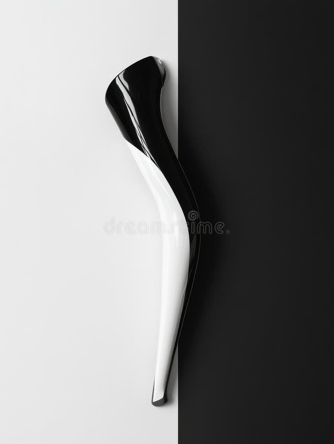This Stylish Prosthetic Leg Displays a Blend of Black and White Colors ...