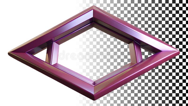 Purple Frame Outline, Decorative Border Element Png Transparent Image ...