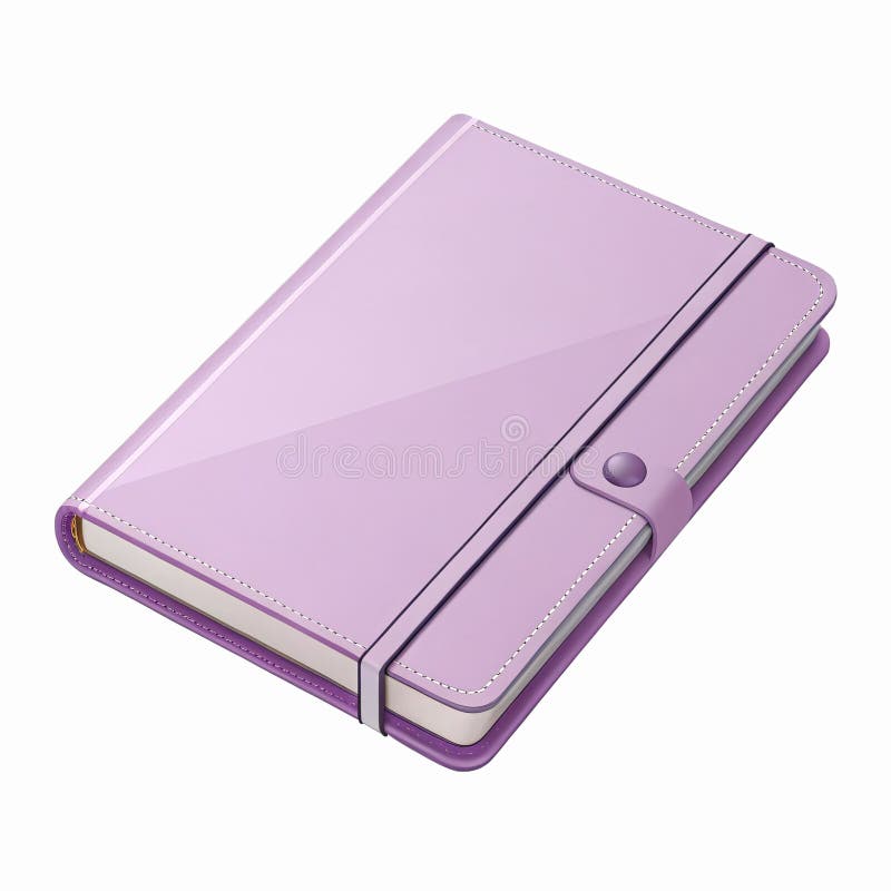 Stylish Purple Notebook with Cover for Writing and Organizing on a ...