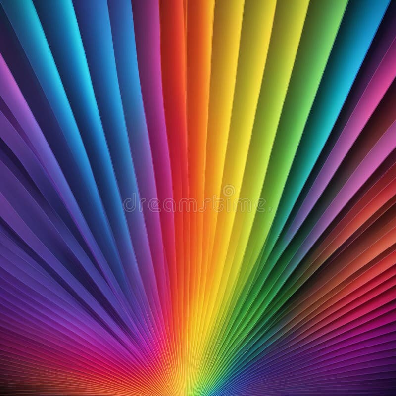 Stylish Rainbow Background and Texture. Abstract Rainbow Curved Lines ...