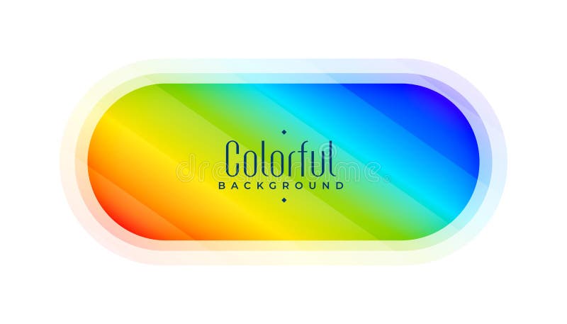 Stylish Rainbow Colors Frame Abstract Background Vector Illustration ...