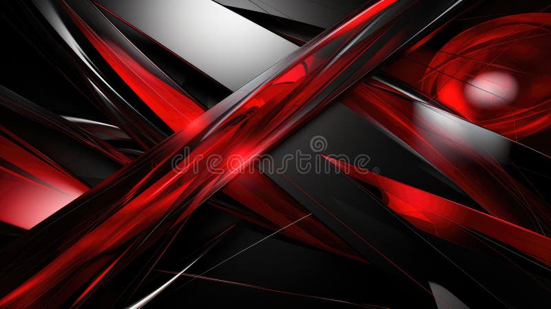 Stylish Red Black Silver Background Stock Illustration - Illustration ...