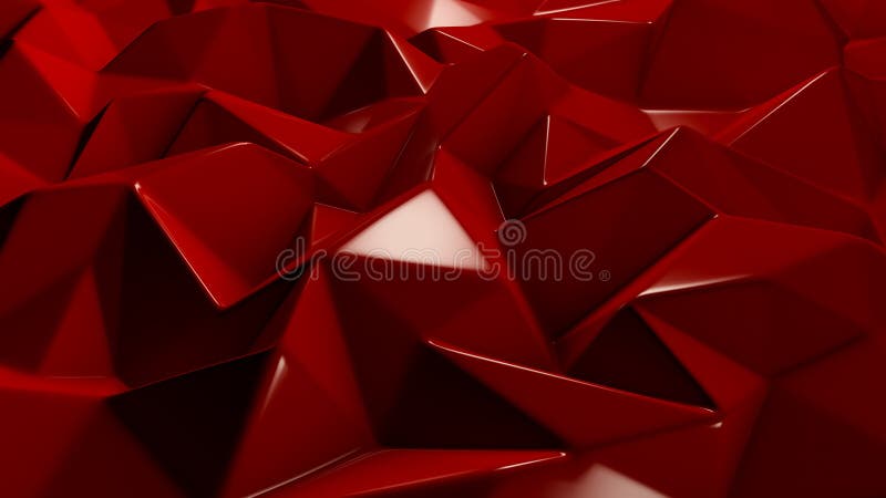 Stylish Red Crystal Background. 3d Illustration, 3d Rendering Stock ...