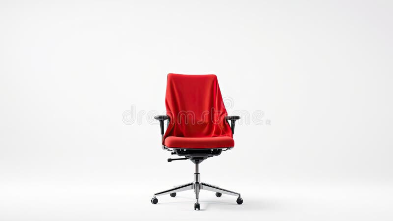 Stylish Red Fabric Office Chair Modern Ergonomic Design for a ...