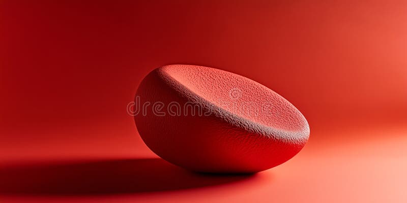A Stylish Red Speaker on a Matching Background Stock Illustration ...