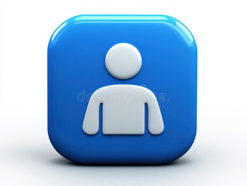 A Stylish Representation of a Customer Icon Suitable for Design ...