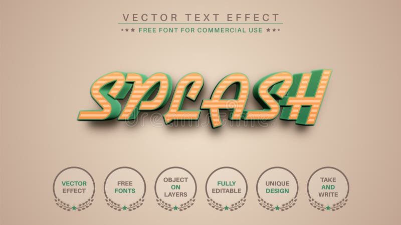 Retro Stripe Font Stock Illustrations – 8,361 Retro Stripe Font Stock ...