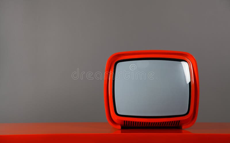 Stylish retro TV stock photo. Image of retro, tube, entertainment ...