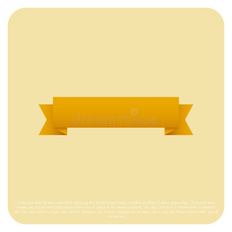 Stylish Ribbon Isolated on Color Background Stock Illustration ...