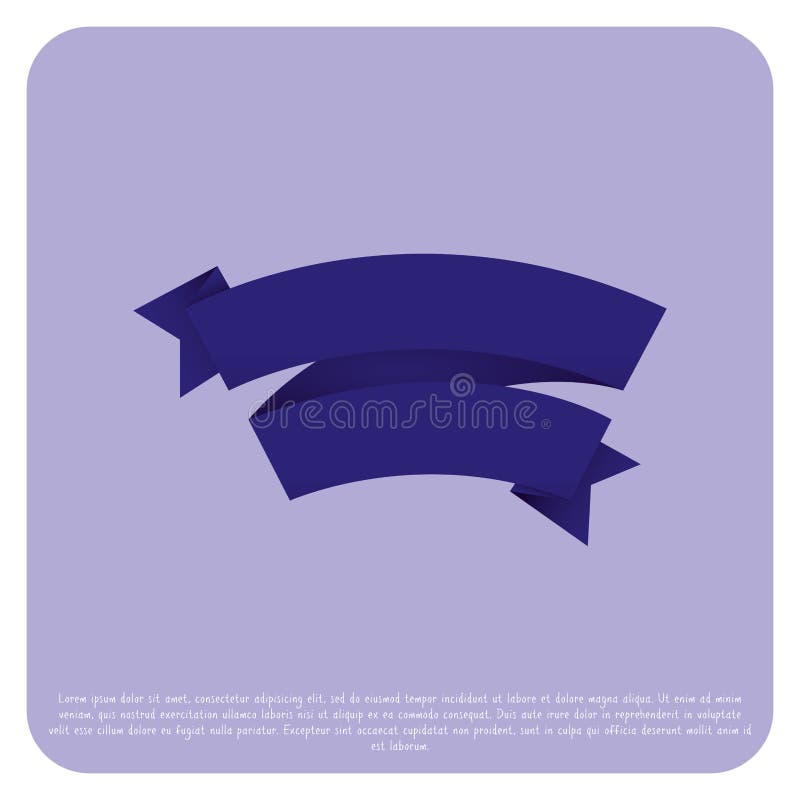 Stylish Ribbon Isolated on Color Background Stock Illustration ...