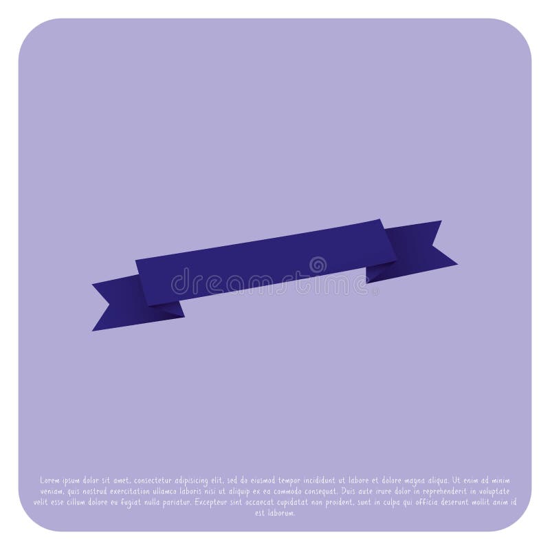 Stylish Ribbon Isolated on Color Background Stock Illustration ...