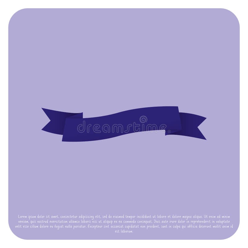 Stylish Ribbon Isolated on Color Background Stock Illustration ...