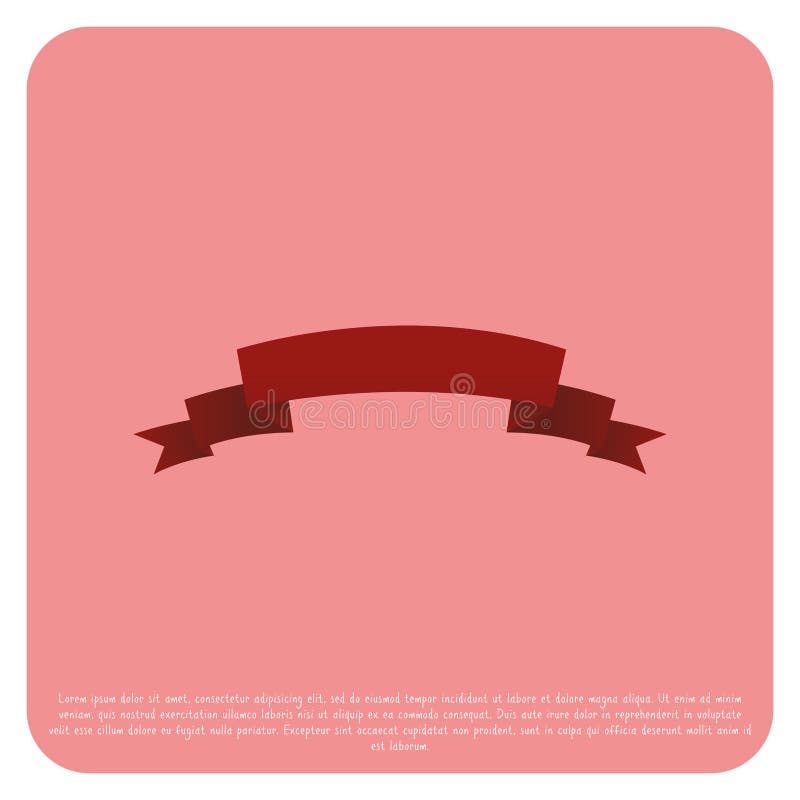 Stylish Ribbon Isolated on Color Background Stock Illustration ...