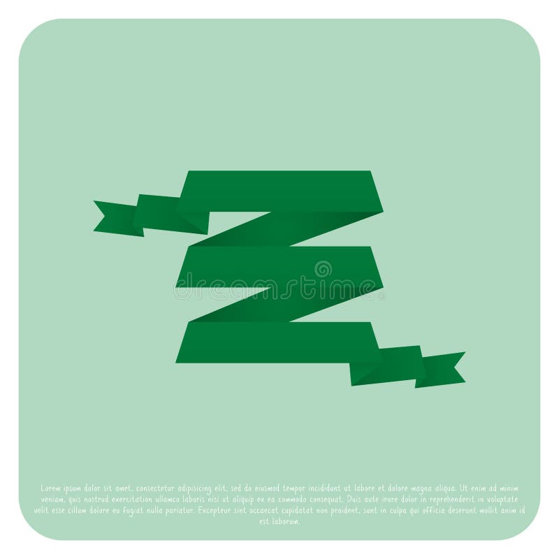 Stylish Ribbon Isolated on Color Background Stock Illustration ...