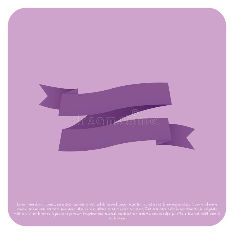 Stylish Ribbon Isolated on Color Background Stock Illustration ...