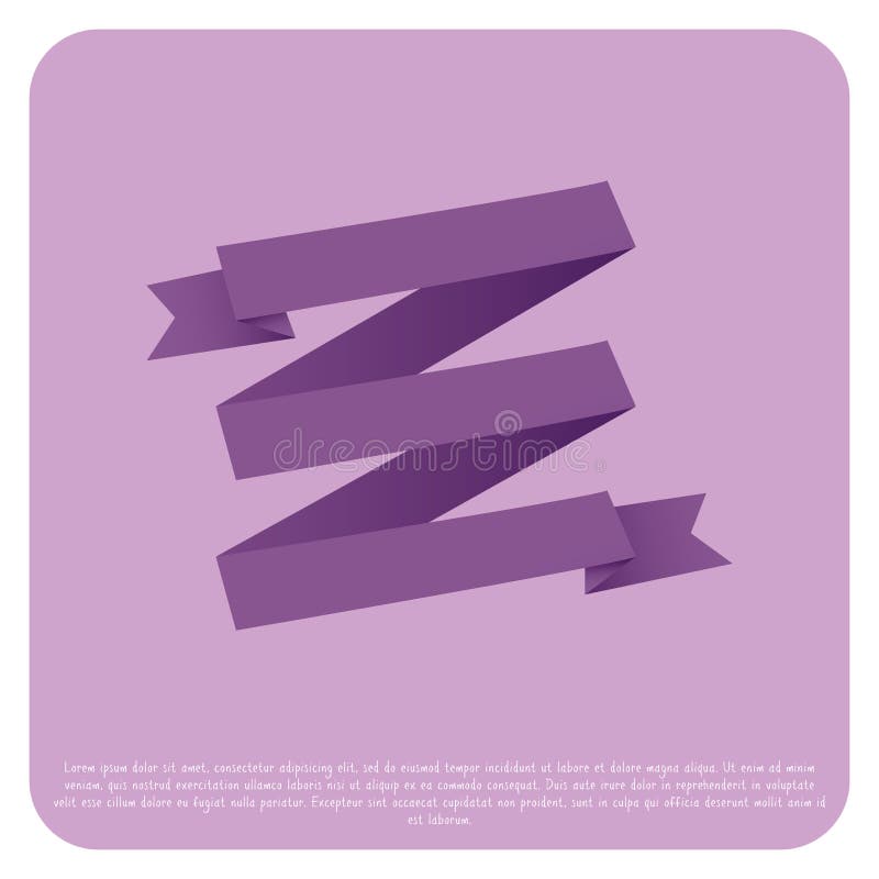 Stylish Ribbon Isolated on Color Background Stock Illustration ...