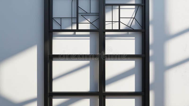 Modern Minimalist Room Divider Stock Illustration - Illustration of ...