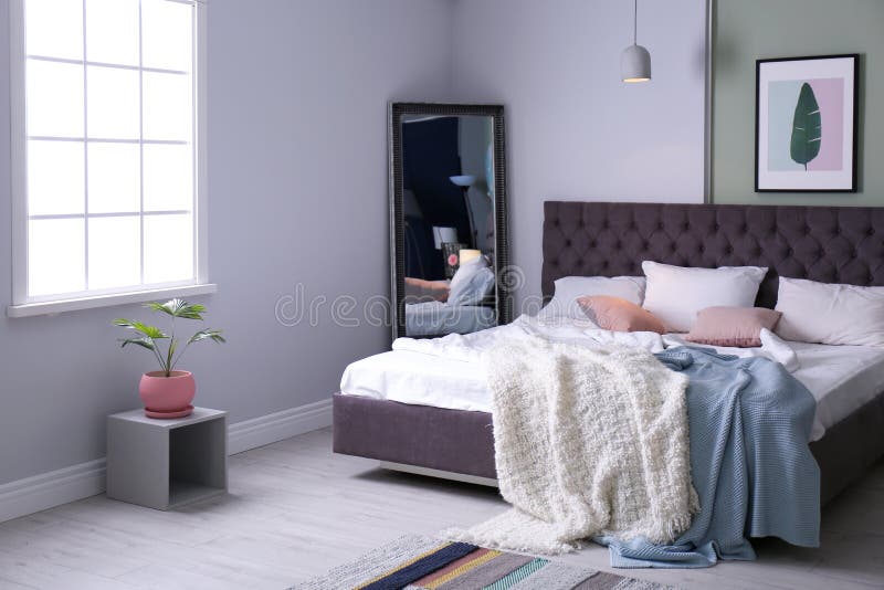 Stylish room interior stock photo. Image of decoration - 113600058