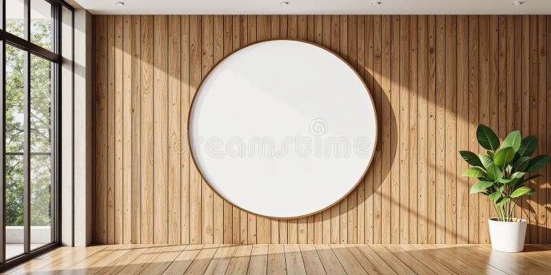 Stylish Round Frame Interior Design Mockup a Versatile Template for ...