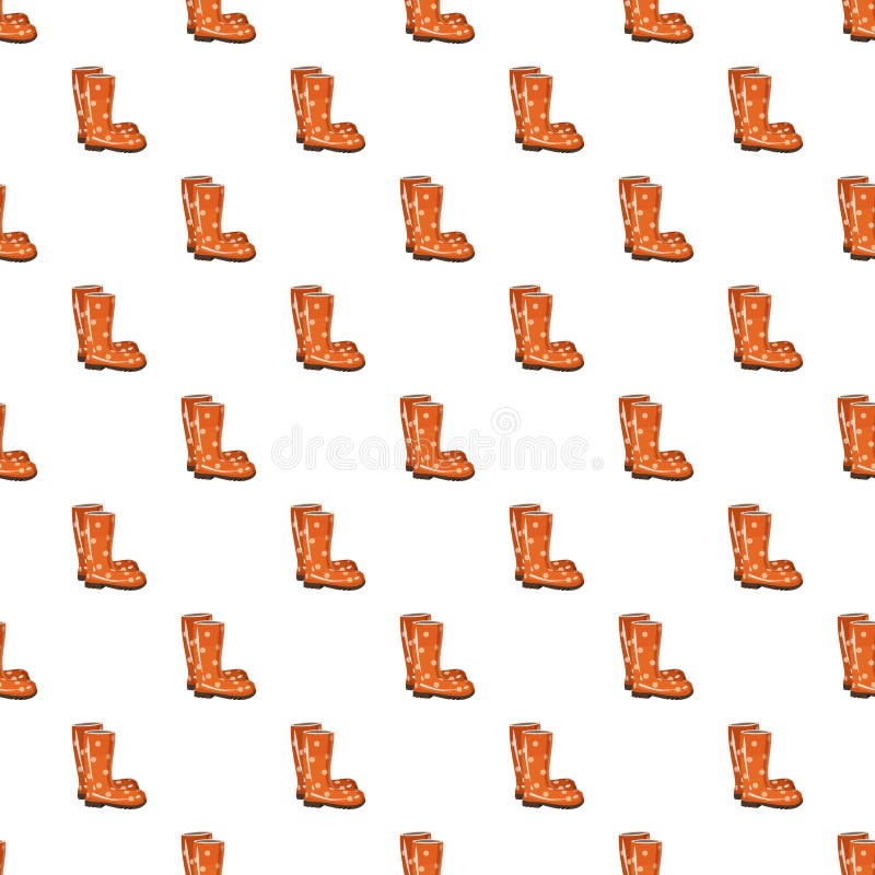 Stylish Rubber Boots Pattern Stock Vector - Illustration of pattern ...