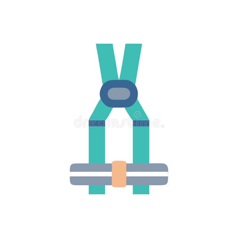 Stylish Safety Harness Icon Stock Illustration - Illustration of home ...