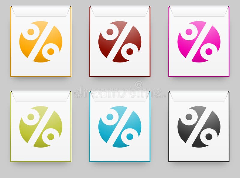 The Stylish Sale Symbol Set Stock Vector - Illustration of exceptional ...