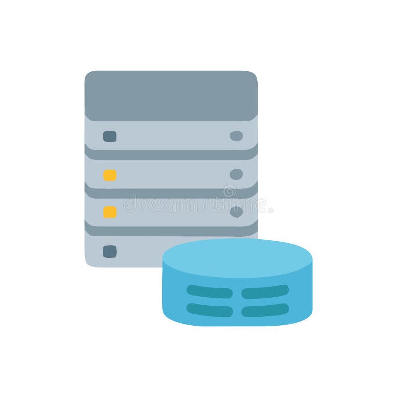 Stylish SAN Storage Icon stock vector. Illustration of vector - 351632465