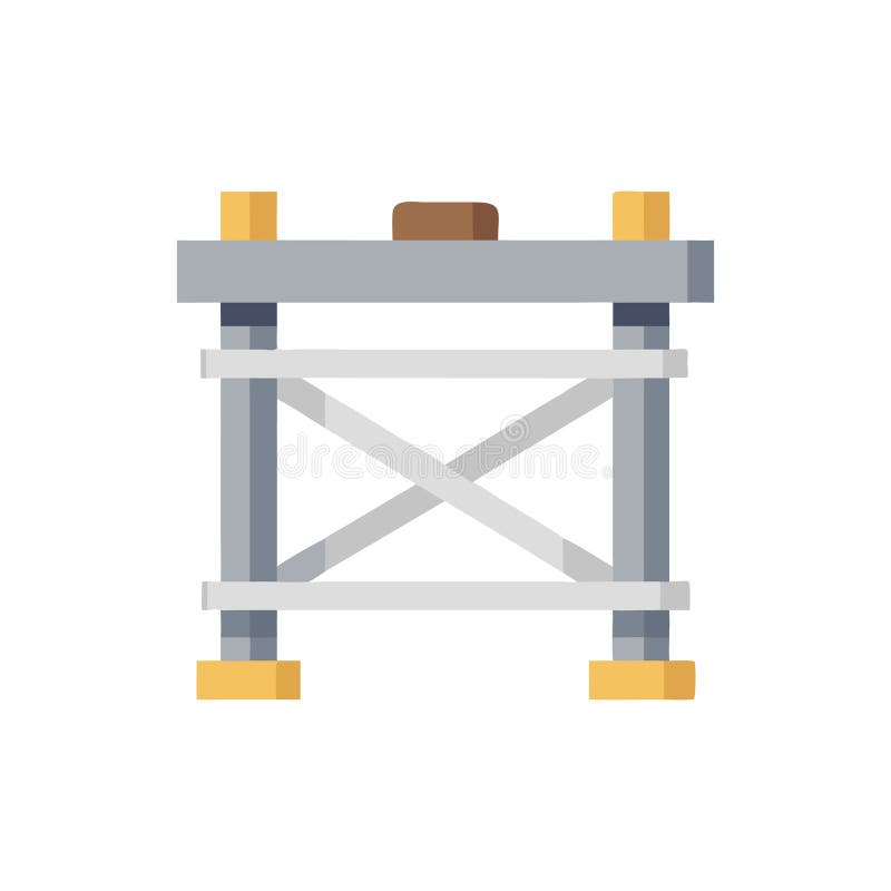 Stylish Scaffolding Base Icon Stock Image - Illustration of estate ...