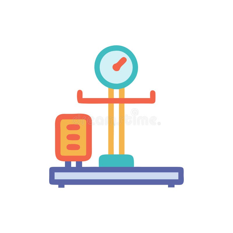 Stylish Scale Icon for Precision Stock Photo - Illustration of ...