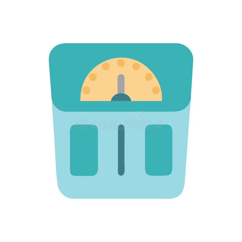 Stylish Scale for Weighing Items Stock Vector - Illustration of tool ...