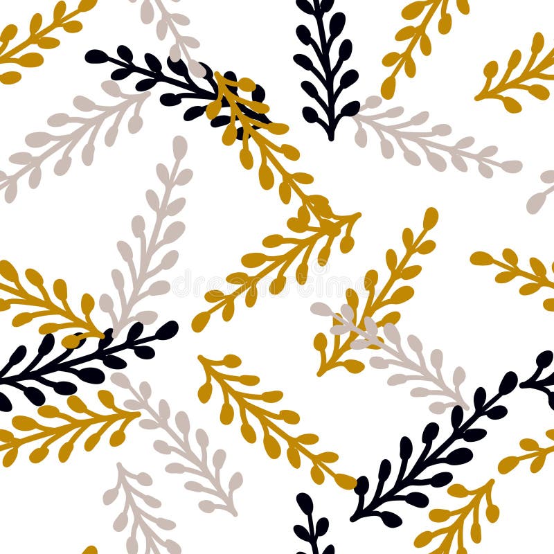 Stylish Seamless Leaf Pattern with a Modern Twist Stock Vector ...