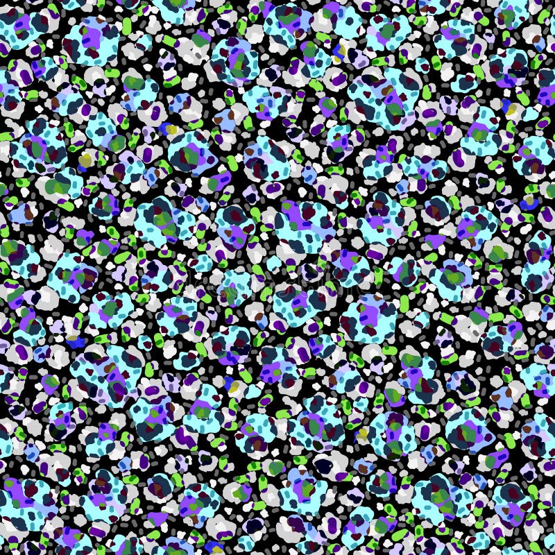 Stylish Seamless Pattern with Oval Pieces, Colorful Spotted Texture ...
