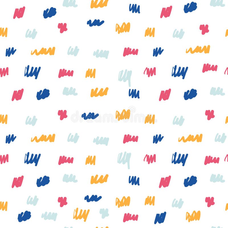 Stylish Seamless Scribble Pattern. Stylish Graphic Texture. Vector ...