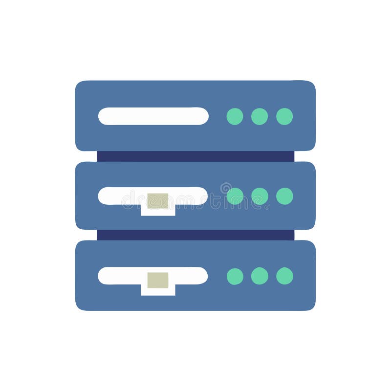 Stylish Server Blade Icon Design Stock Illustration - Illustration of ...