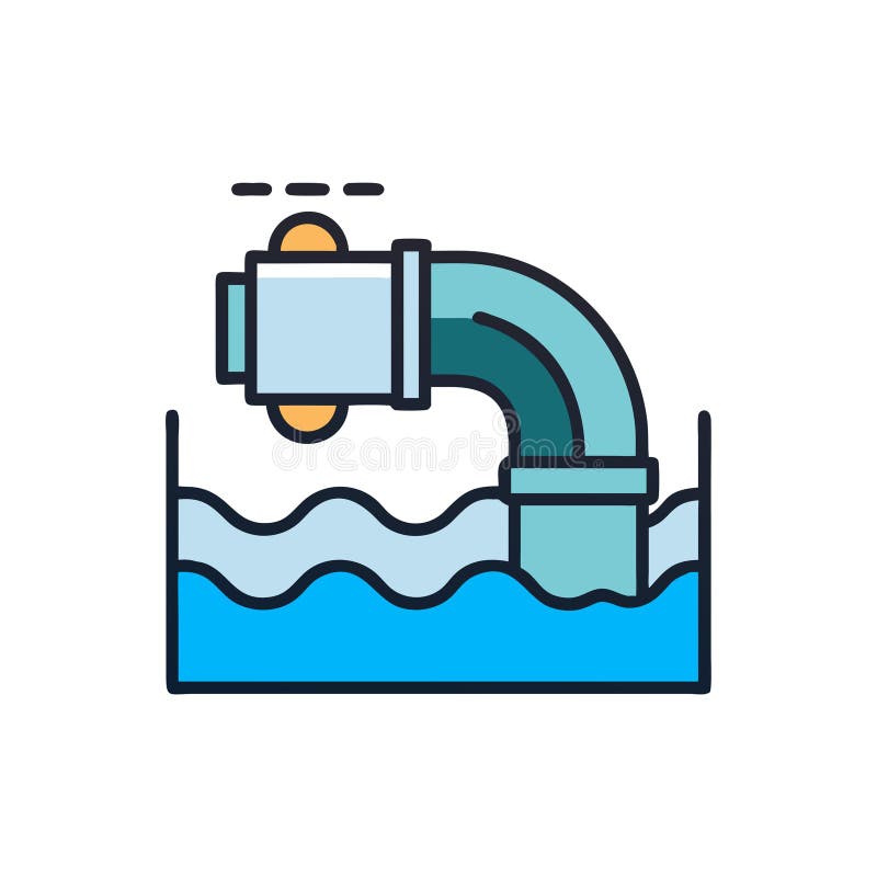 Stylish Sewerage Icon for Urban Planning Stock Image - Illustration of ...