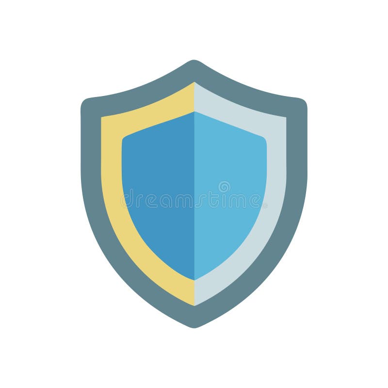 Stylish Shield Icon for Assurance Stock Photo - Illustration of manager ...