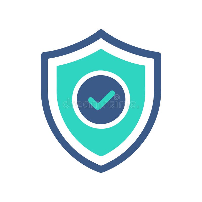 Stylish Shield for Protection and Defense Stock Vector - Illustration ...