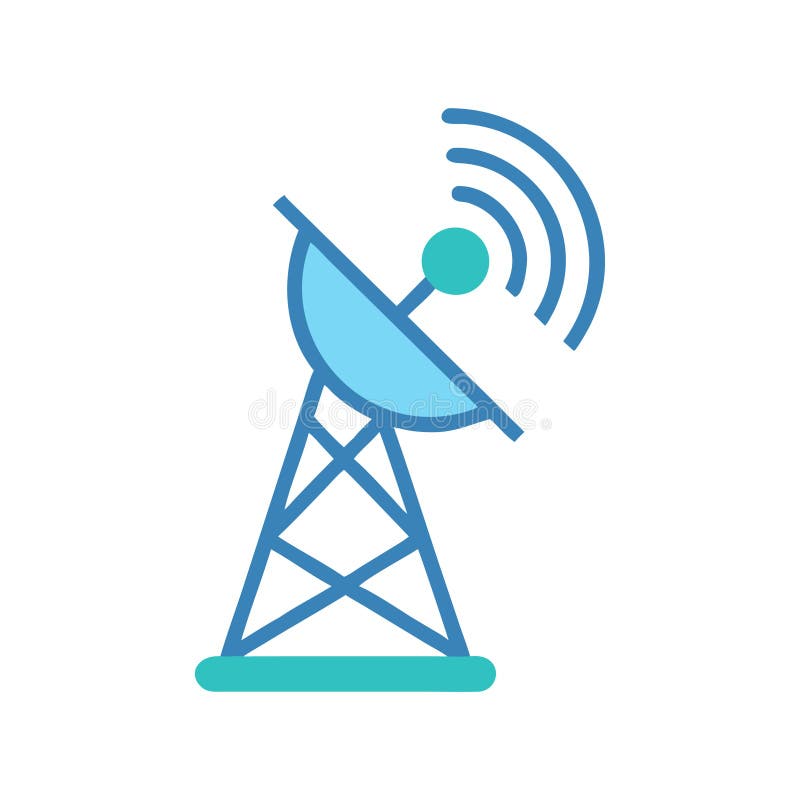 Stylish Antenna Signal Icon Stock Vector - Illustration of ...