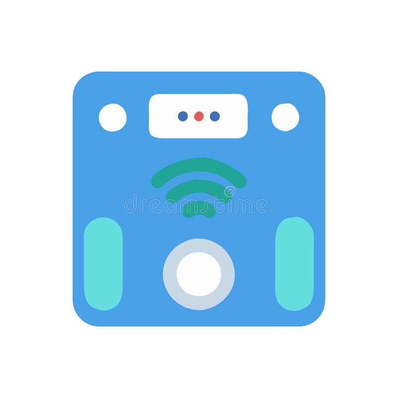 Stylish Smart Scale Icon stock illustration. Illustration of health ...