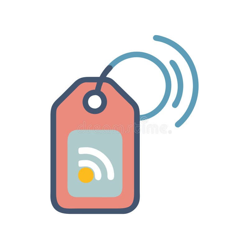 Stylish Smart Tag Icon stock vector. Illustration of technology - 351632708
