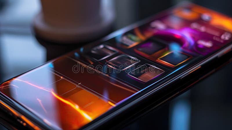 Stylish smartphone mockup stock image. Image of business - 303272701