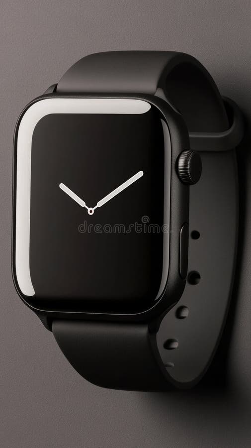 A Stylish Smartwatch is Positioned Against a Dark Background ...