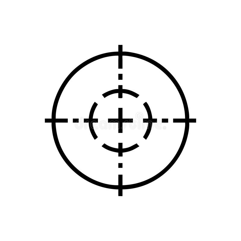 Stylish Sniper Scope for Marksmanship Stock Vector - Illustration of ...