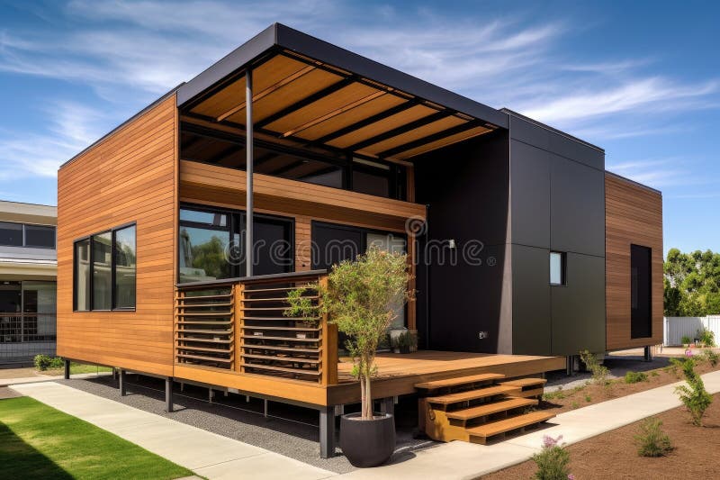 Stylish Solar-powered House with Energy-efficient Appliances and ...