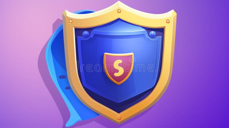 Stylish Speech Bubble Design Featuring a Shield Icon for Secure ...