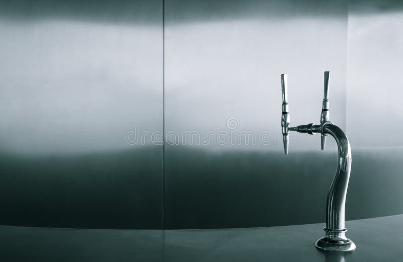 Stylish Spigot in Modern Bar Environment Stock Photo - Image of ...
